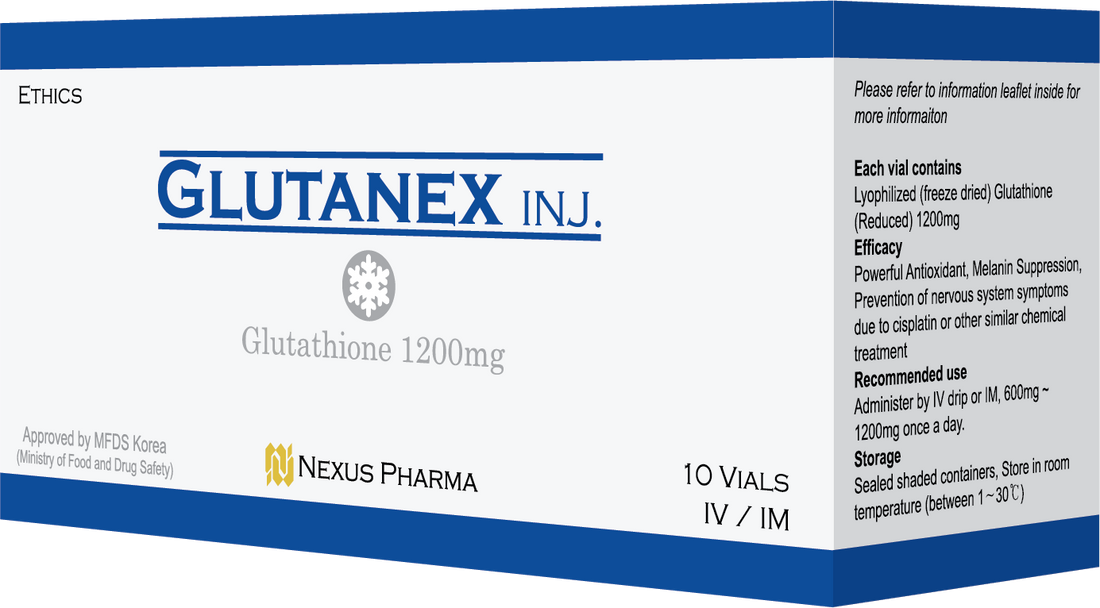 Glutanex Inj. IV - Glutatión IV 1200mg 10 viales – rbsmedistore2
