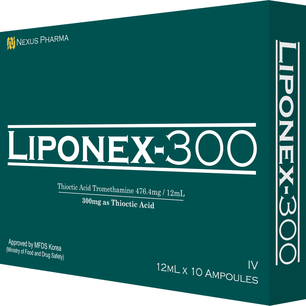 Liponex 300 - Ácido Tiótico 300mg / 12mL X 10A (Ácido Alfa-lipóico ...